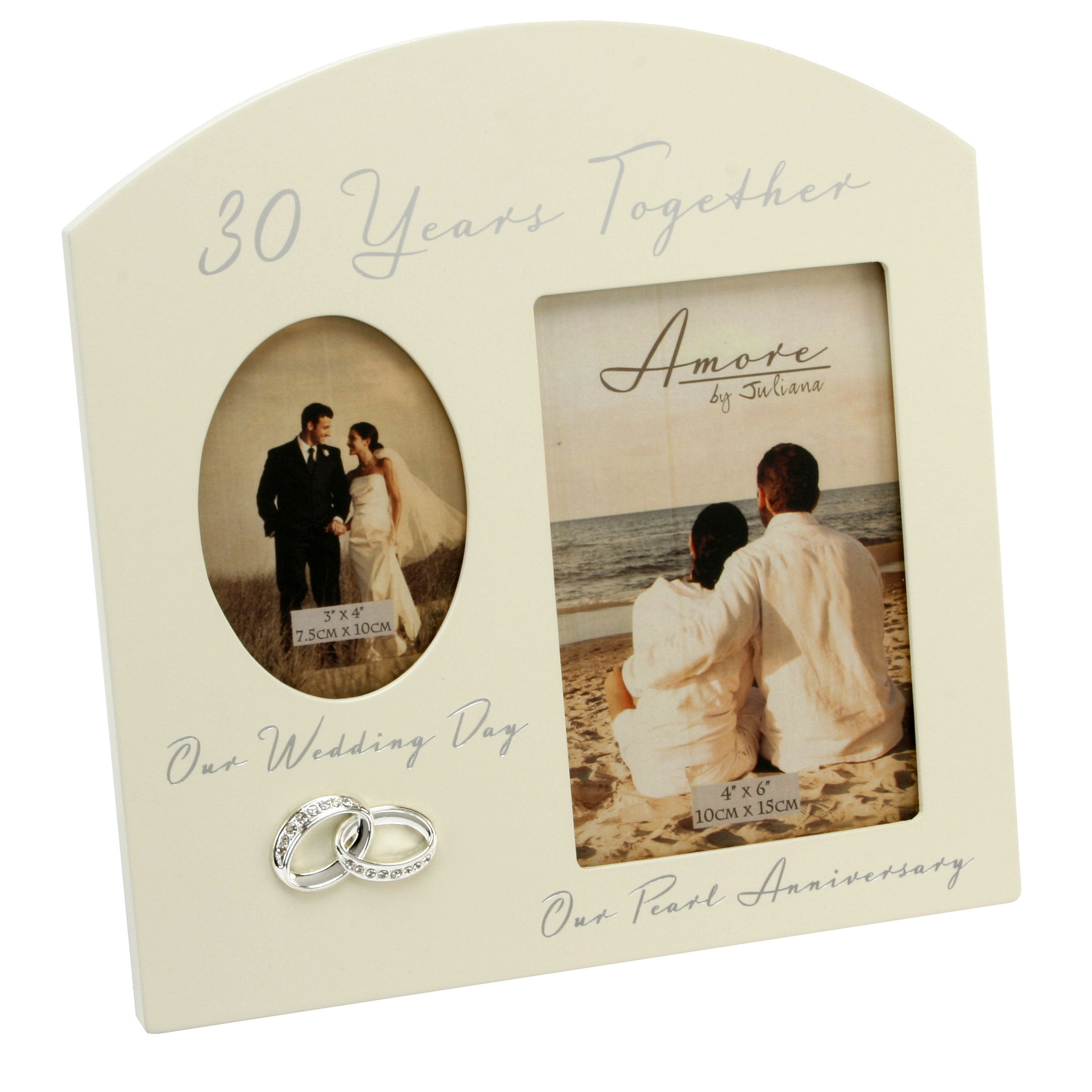 30 Year Anniversary Double Photo Frame | Anniversary Photo Frame